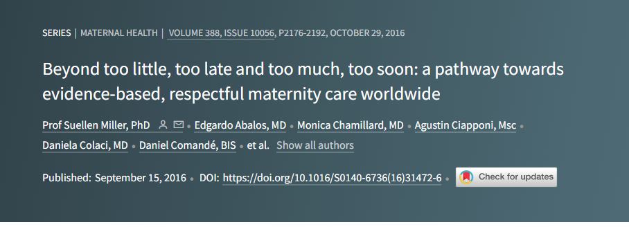 Beyond Too Little, Too Late and Too Much, Too Soon: A Pathway Towards ...